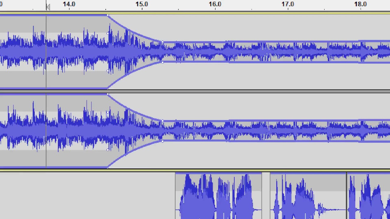 Basic audio editing in the Audacity free editor