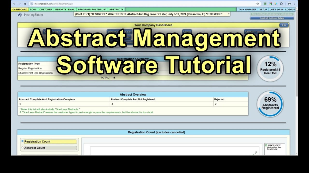 Abstract Management Software (quick demo)