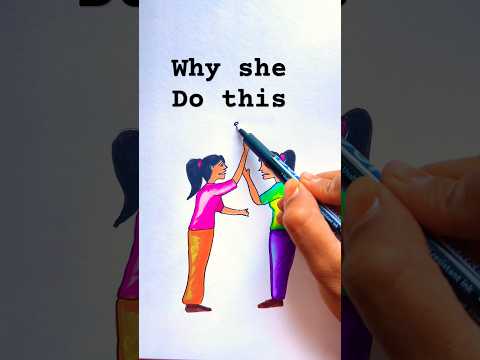 Why she do this #shorts #art #craft #artwork