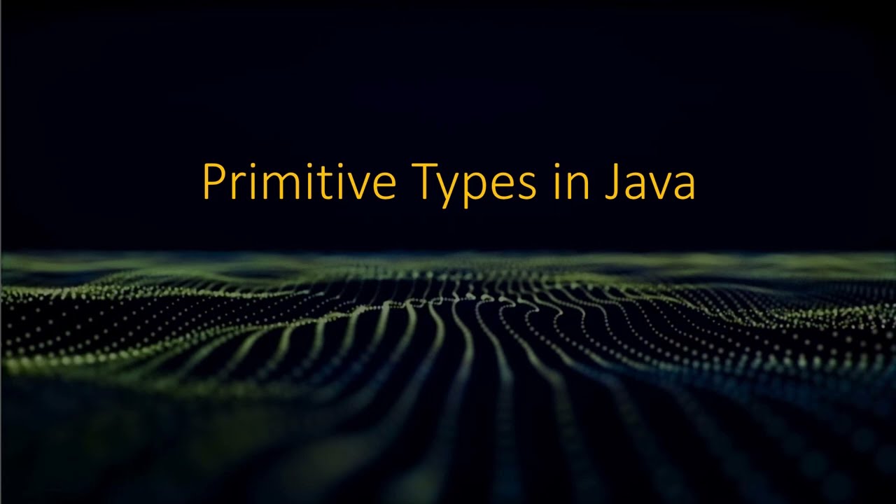 Declaring Primitive Variables in Java