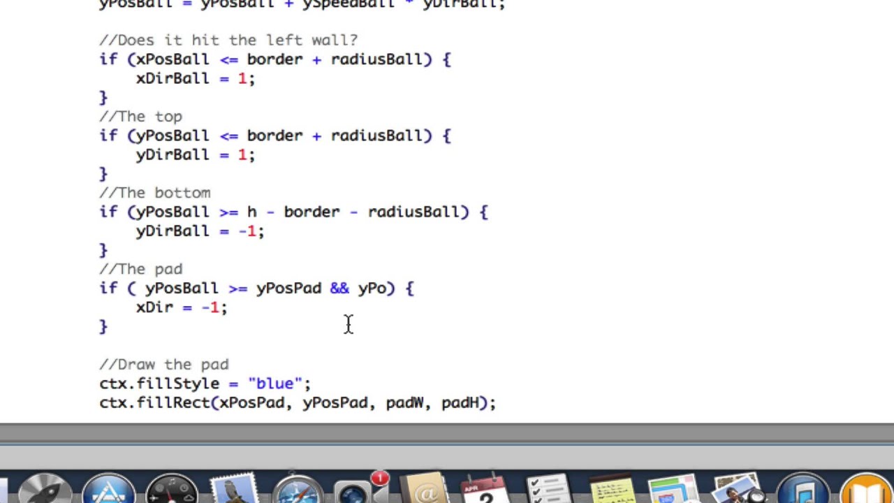 JavaScript Ping Pong Game tutorial Part 3