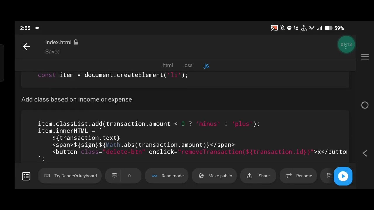 Simple Expense Tracker Project in JavaScript | Full Source Code with HTML, CSS & JS