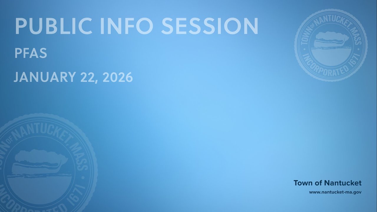 Public Info Session: PFAS & Surface Water - January 22, 2026