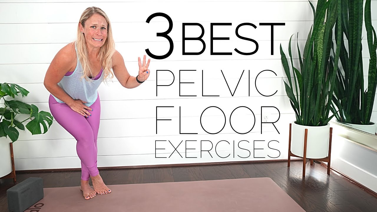 TOP 3 PELVIC FLOOR EXERCISES | Ease Tension, Pain, & Stop Peeing Your Pants