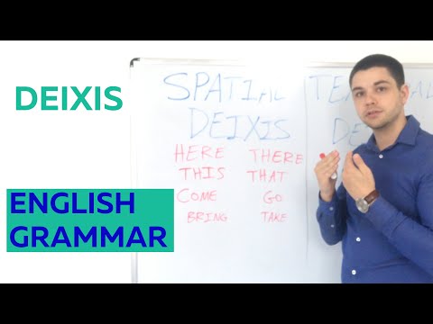 DEIXIS: What is it? And how to use it in English Grammar