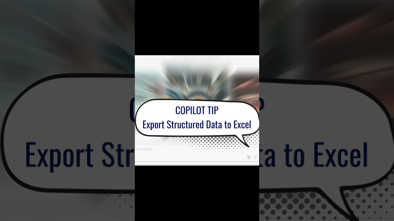 Copilot Tip - Export to Excel