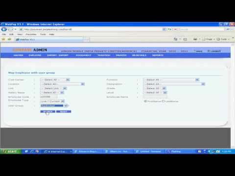 Map Employee with User Group | Payroll Software Video