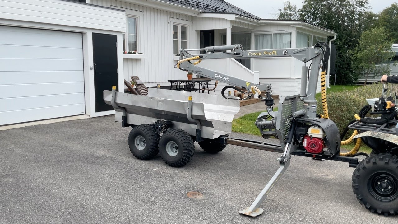 Hydraulisk griplastarvagn till ATV BRP Nokka Forest Pro, Pit