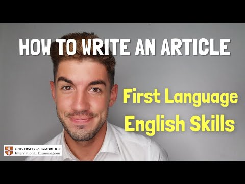 iGCSE First Language English - How to write a MAGAZINE ARTICLE!