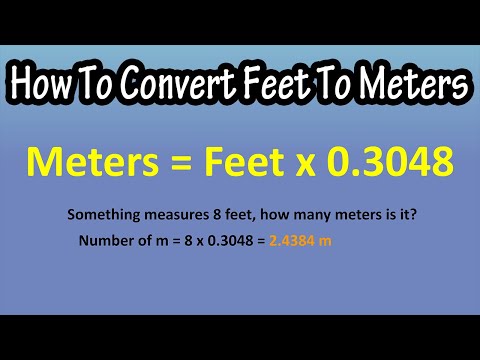 How To Convert Or Change Feet (ft) To Meters (m) Formula Explained - Formula For Feet To Meters