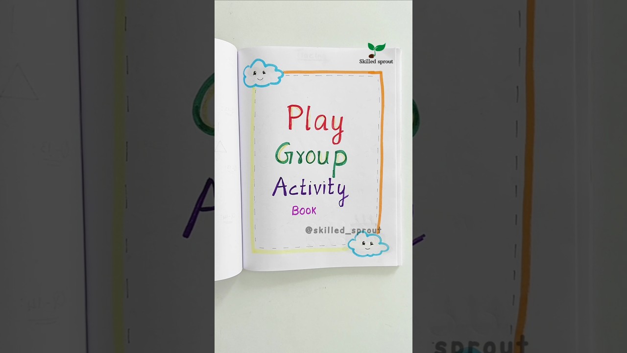 Playgroup activity book #playgroup #playgroupactivities #playschool #worksheetfornursery