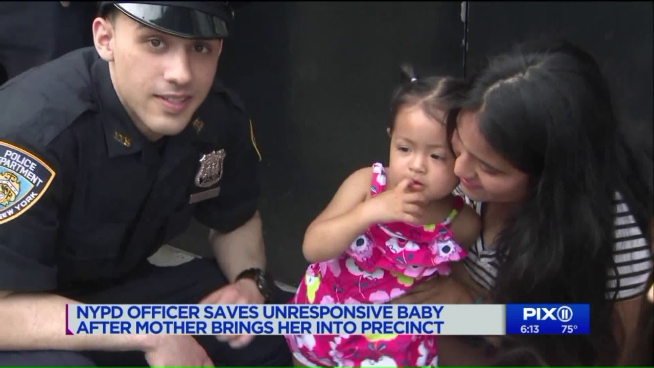 NYPD officer saves unresponsive toddler after mother brings her to precinct