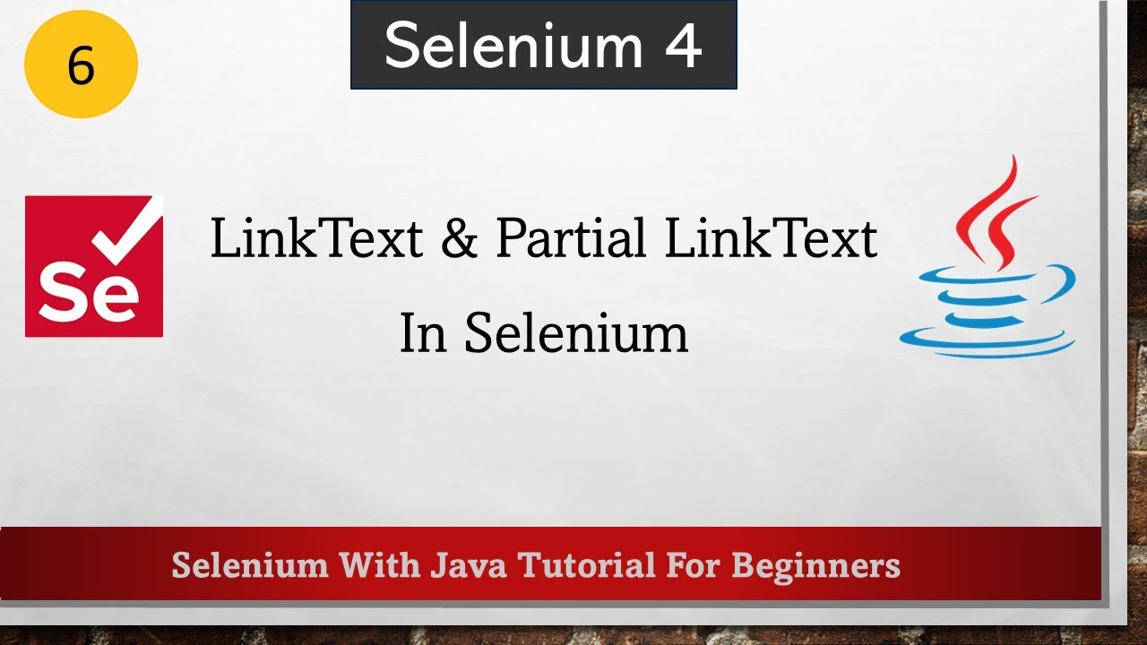 #6 LinkText and PartialLinkText Locators In Selenium | Selenium WebDriver Tutorial For Beginners