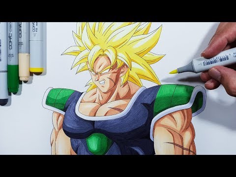 How To Draw Broly Super Saiyan – Step By Step Tutorial!! | Stanley ...