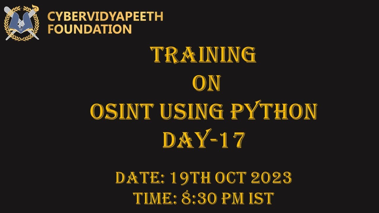 OSINT USING PYTHON DAY - 17