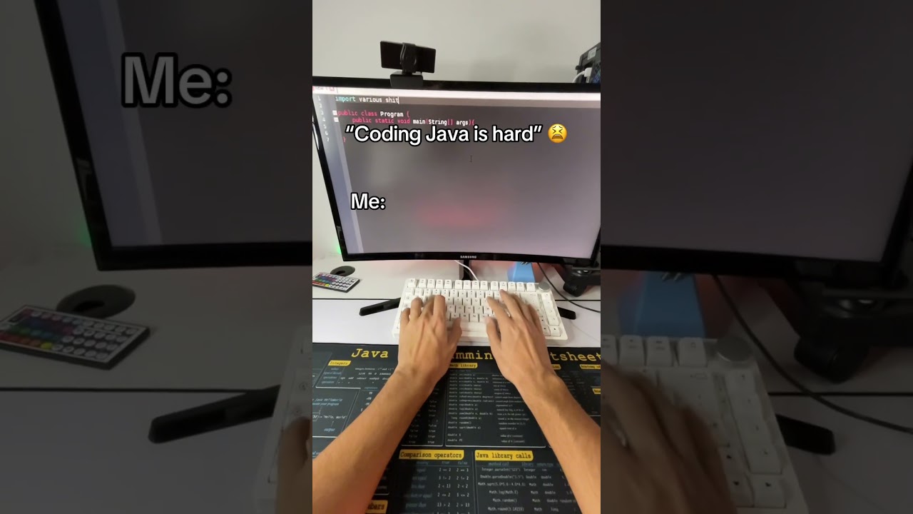 This mat helped me learn Java so fast 😭 #coding #java #programming #computer