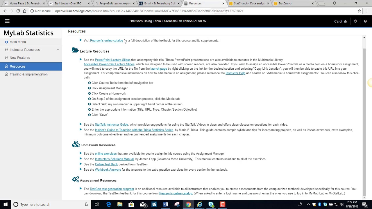 Section 5.2 StatCrunch binomial calculator
