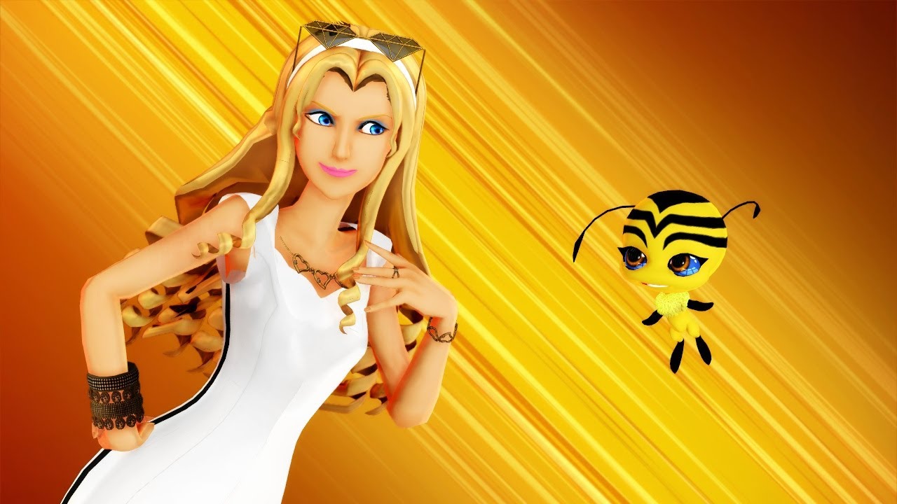 [Miraculous from the Future]  ADULT Chloe Bourgeois / Queen Bee transformation (animation)
