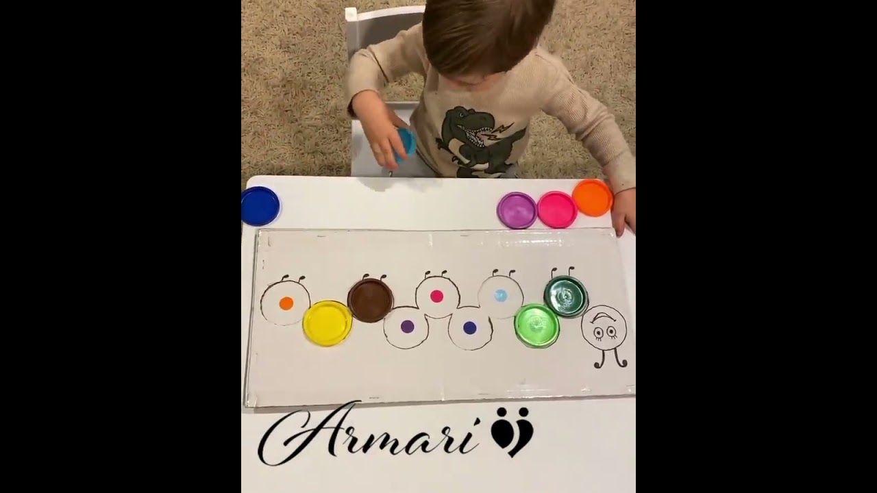 MATCHING COLOR CATERPILLAR 🐛 - Montessori Activities