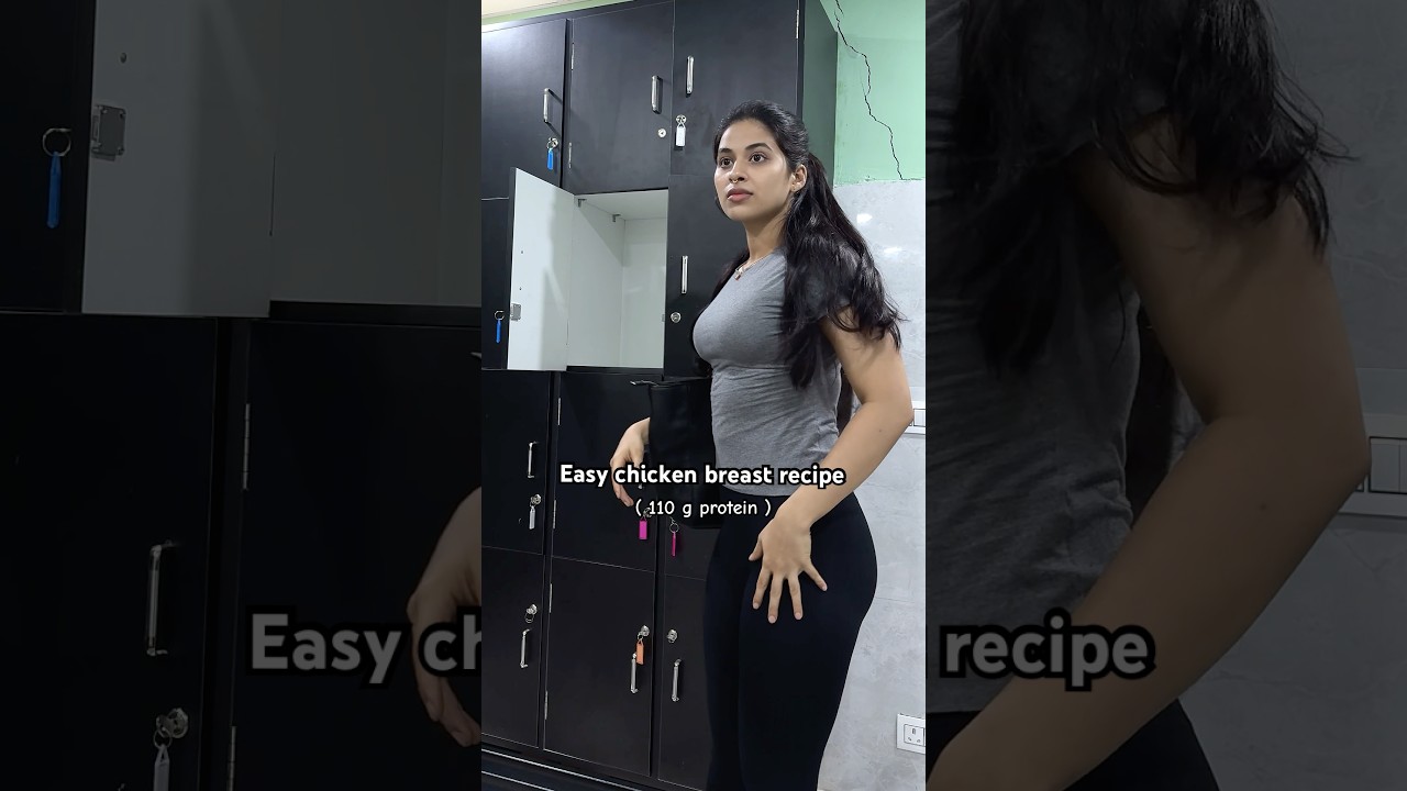 Easy Chicken Breast Recipe! ( 110 g protein ) #shorts#fitness#gym#gymgirl