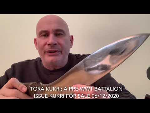 Tora Kukri; a Nice pre-WW1 Battalion issue kukri (Sold)