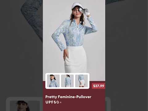 women's golf shirt and dress made with lightweight, breathable fabric#golfclub #golfgirl -ida-1116-5