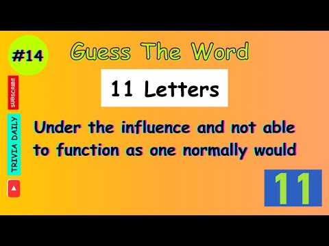 CROSSWORD PUZZLE Quiz Guess The Word Quiz Part 3!