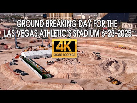 Ground Breaking Day For The Las Vegas Athletics Baseball Stadium 6 23 2025