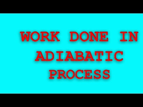 work done in adiabatic process