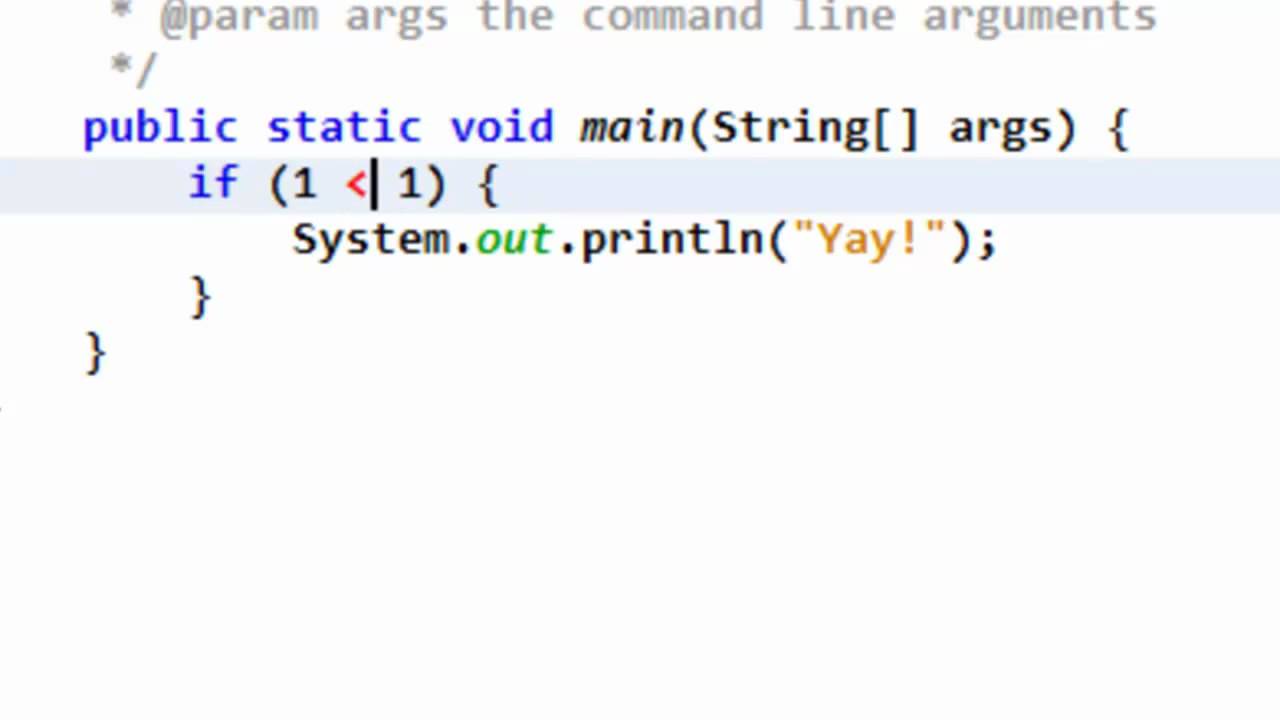 Let's Code Java: Lesson 2.6 - Equality and Relational Operators