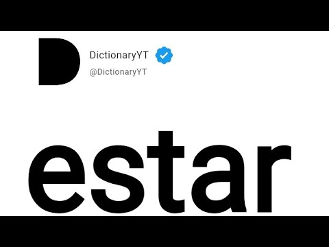 estar Meaning in English