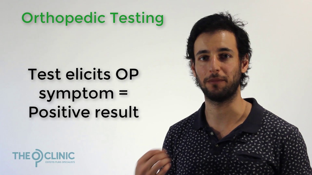 Diagnosing OP: Orthopaedic testing for diagnosing early stage OP