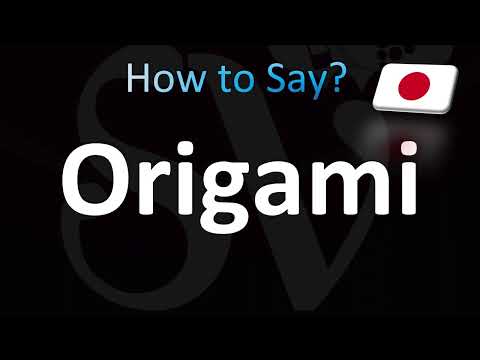 How to Pronounce Origami (Japanese)