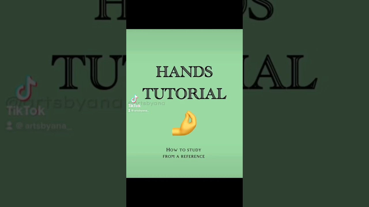 Hands Tutorial. How to study from a reference. #arttutorial #shorts #drawingtutorial #digitalartart