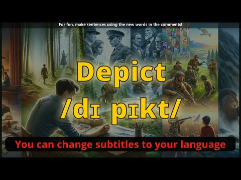 Depict meaning with 5 examples
