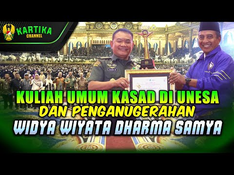 Kuliah Umum Kasad di UNESA dan Penganugerahan Widya Wiyata Dharma Samya | Kartika Channel