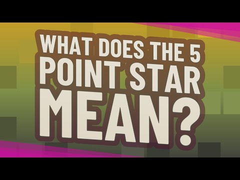 What does the 5 point star mean?