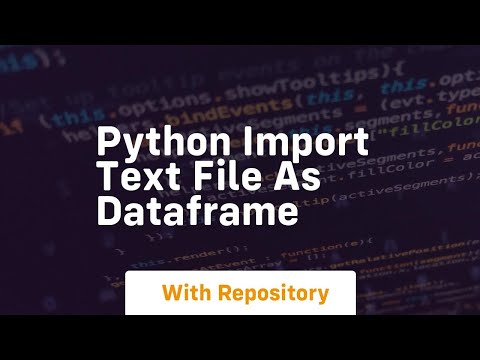 python import text file as dataframe