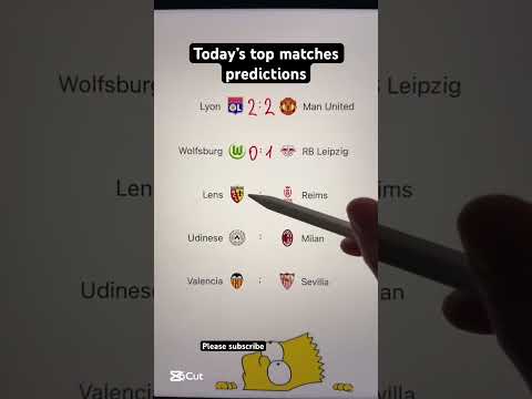 Today’s Top Matches Predictions #football #footballpredictions #soccermatch