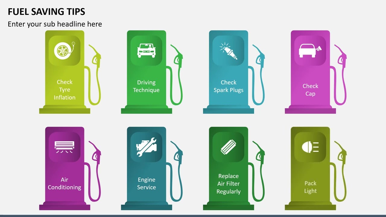 Fuel Saving Tips Animated PowerPoint Slides