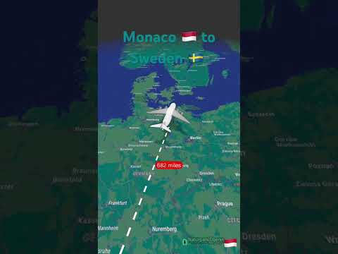 Monaco 🇲🇨 to Sweden 🇸🇪  #geography