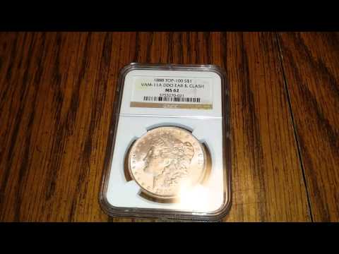 1888 Silver Morgan Dollar NGC Vam 11A