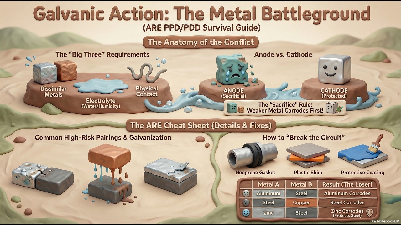 ARE Exam Prep: Galvanic Action for PPD & PDD | ARE Lab