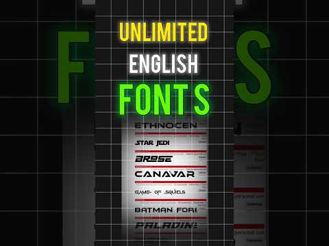 Unlimited Free English Font Download || English Font Download