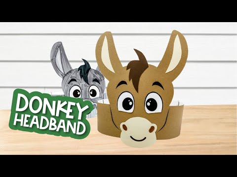 Donkey Headband Craft For Kids