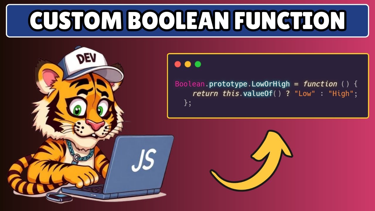 How to Add Custom Function to Boolean Data Type in Javascript