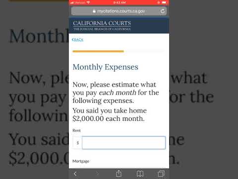 Ability to Pay Calculator Demonstration