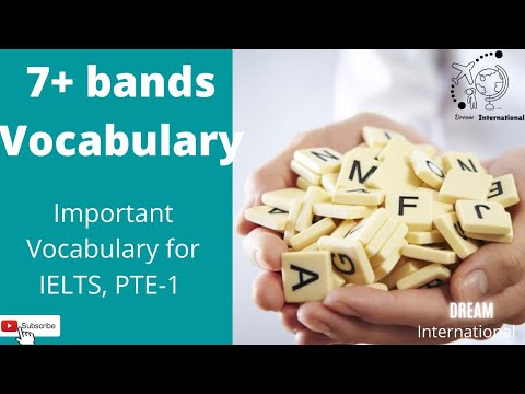 Important Vocabulary-1 || 7+ band Vocabulary|| Synonyms and Meaning || Dream International