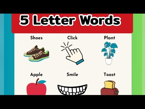 5 Letter Words List/ Five Letter Words With Pictures / English Learning