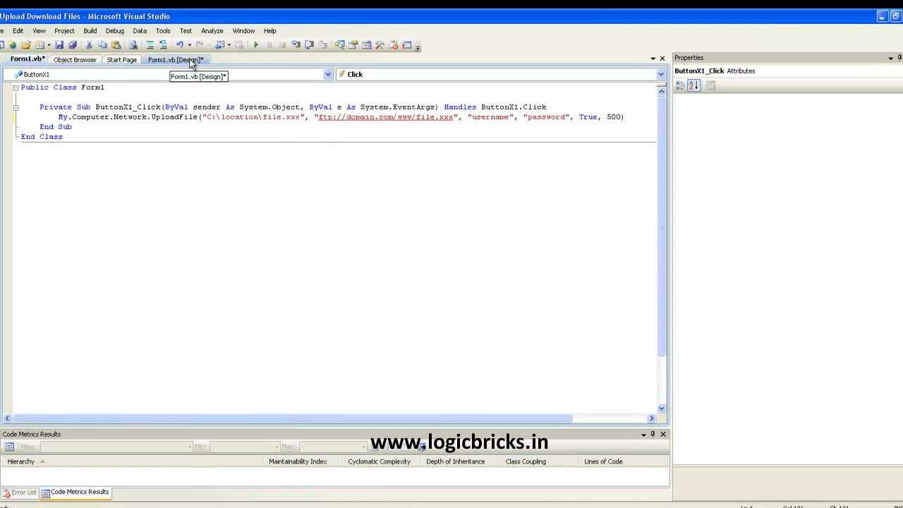 Working with FTP in vb